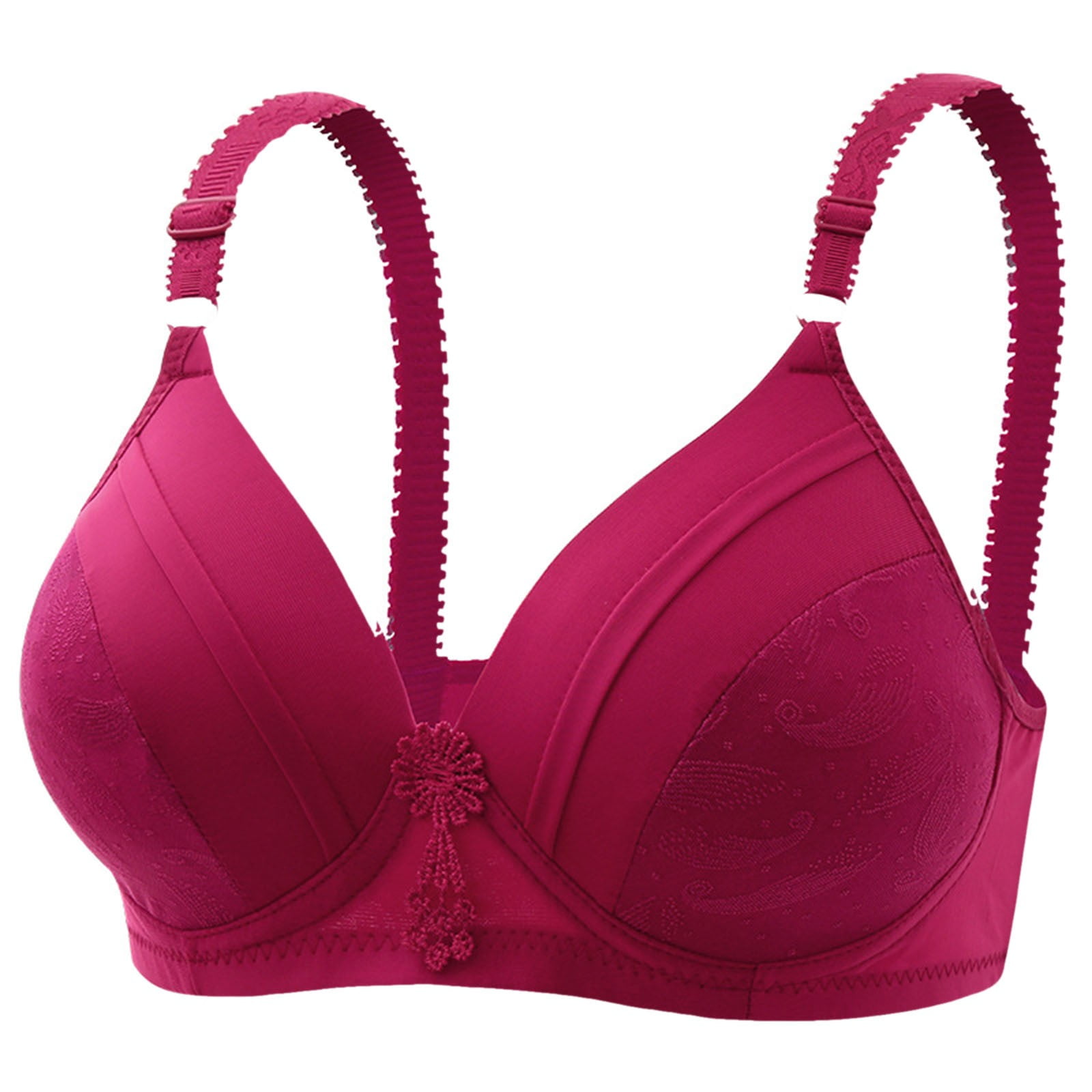 2DXuixsh Womens Bras Full Coverage Bras Plus Size Lifting Lace Bra Back Button Shaping Cup ...
