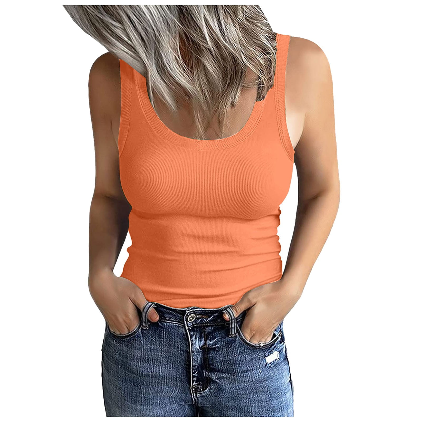 2DXuixsh Womens Tank Tops Tummy Waist Control Body Shapewear Camisole ...