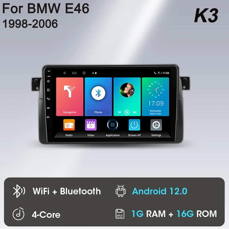 2Din Android 12 Carplay Car Radio for BMW E46 M3 318/320/325/330/335 ...