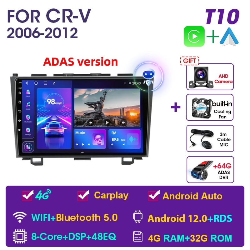 2Din Android 12 Head Unit CarPlay Car Radio Multimedia Video Player for ...