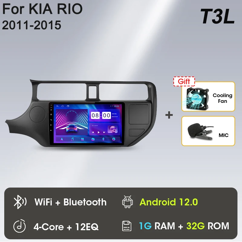 2Din Android 12 Wireless Carplay Car Radio for KIA RIO K3 2011-2015 ...