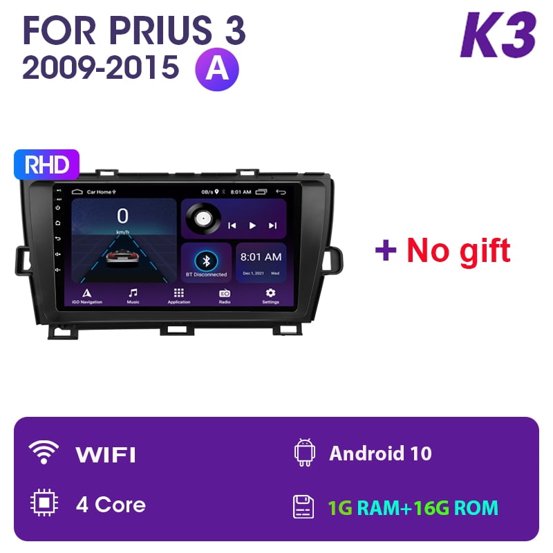 2Din Car Radio Multimedia Player For Toyota Prius 3 XW30 2009 - 2015 ...