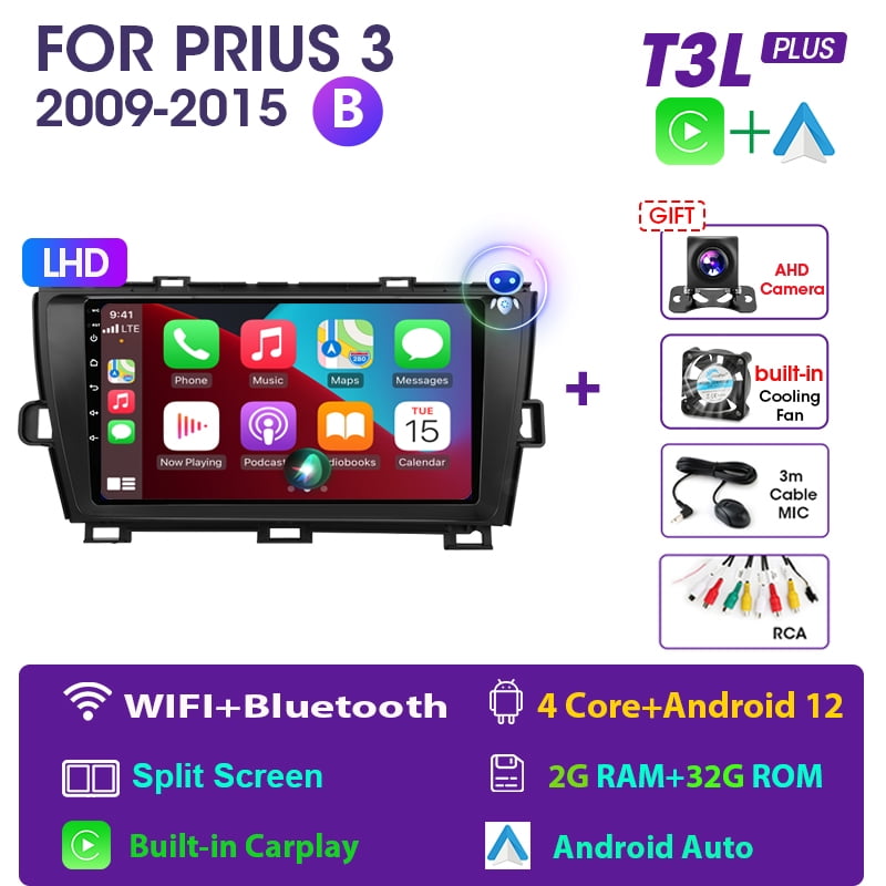 2Din Car Radio Multimedia Player For Toyota Prius 3 XW30 2009 - 2015 ...