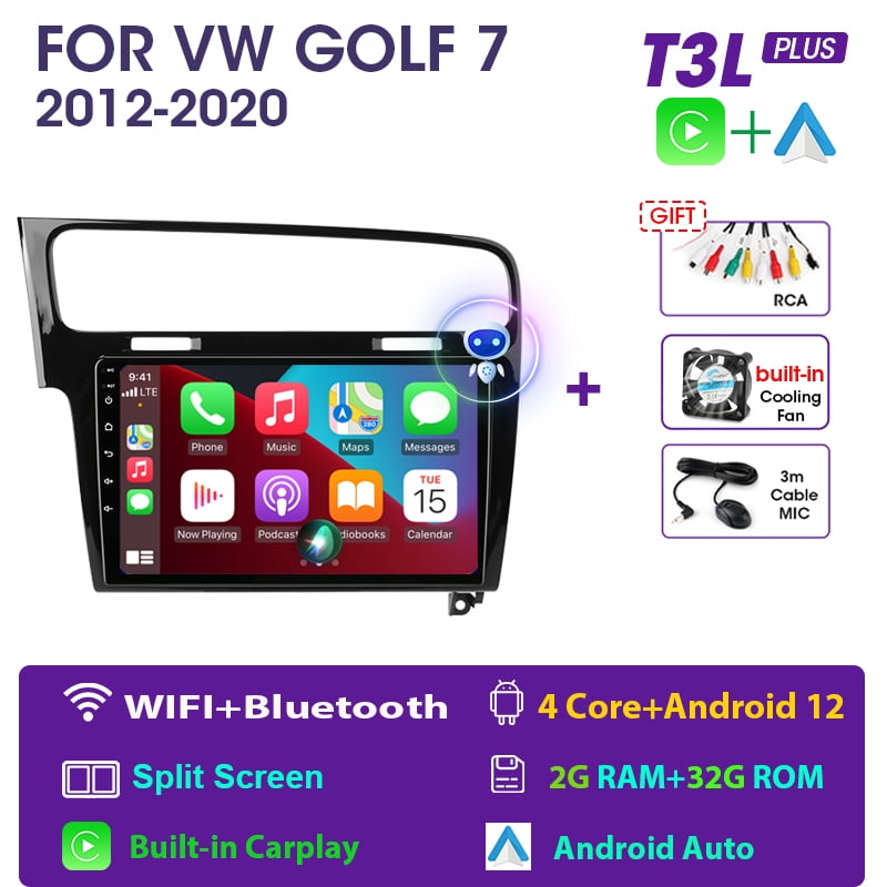 2Din Car Radio Multimedia Player For Volkswagen VW Golf 7 MK7 GTI 2013 ...