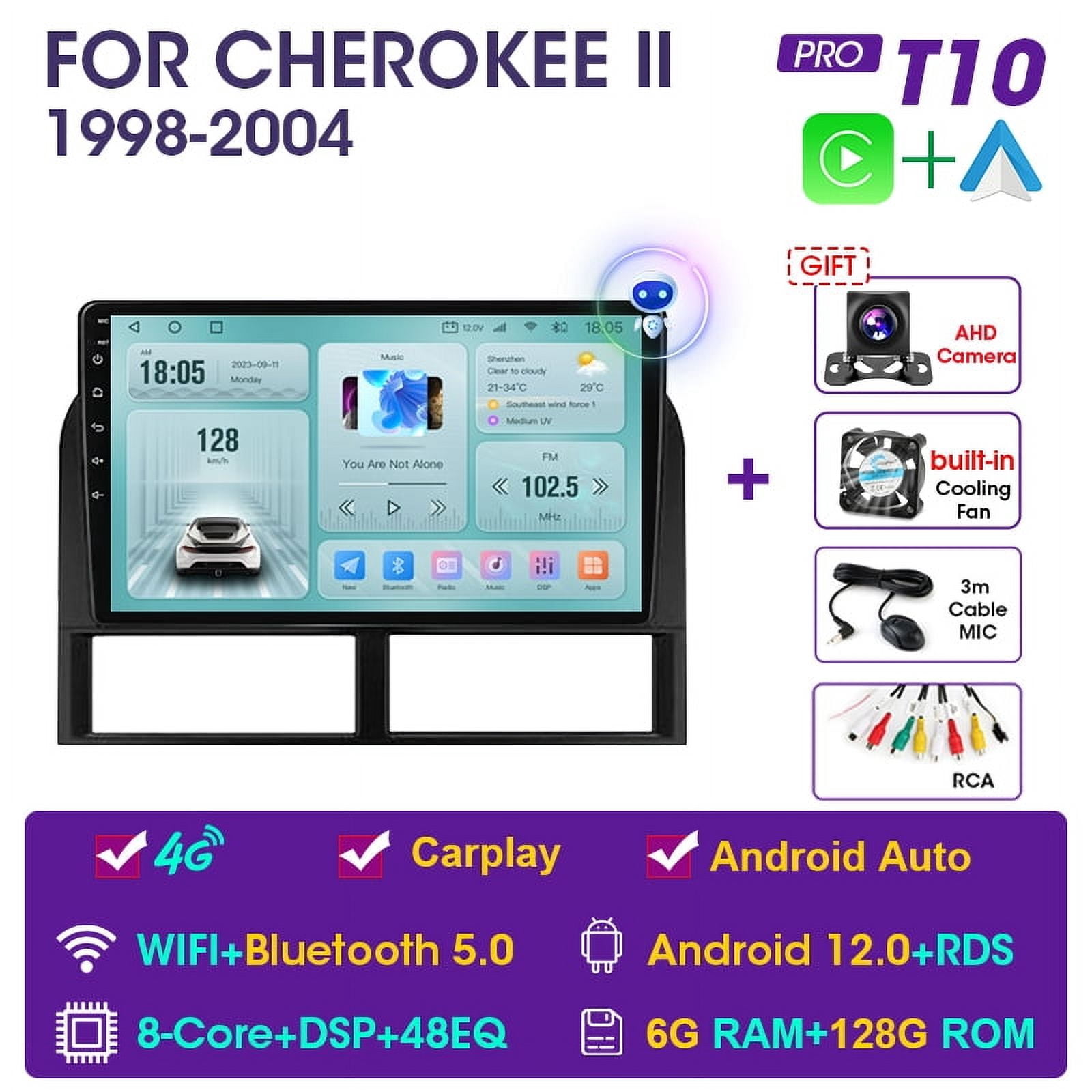 2Din Car Radio Multimedia Video Player For Jeep Grand Cherokee II WJ ...