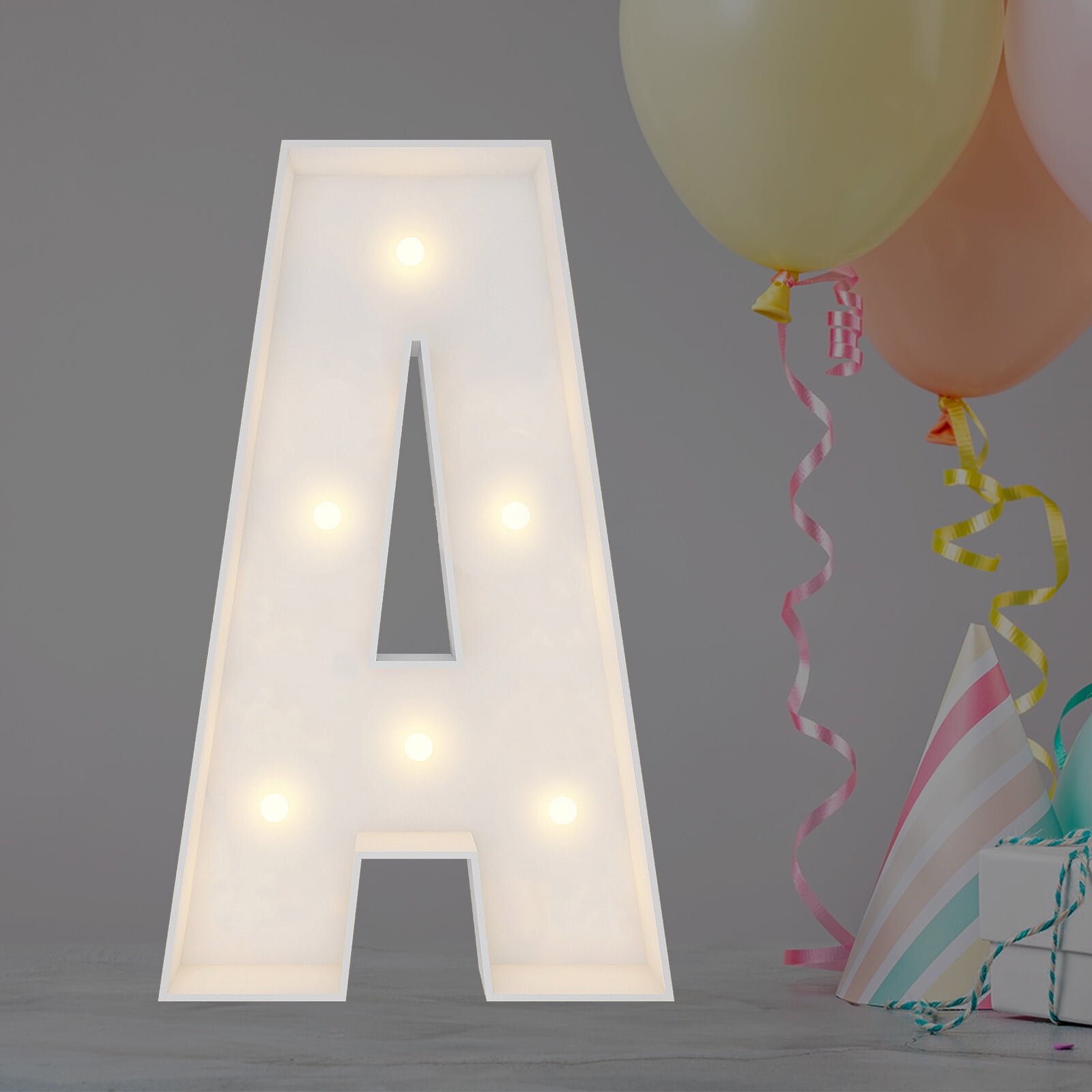 2FT Marquee Light Up Letters, Marquee Letters A, Mosaic Balloon Letters ...