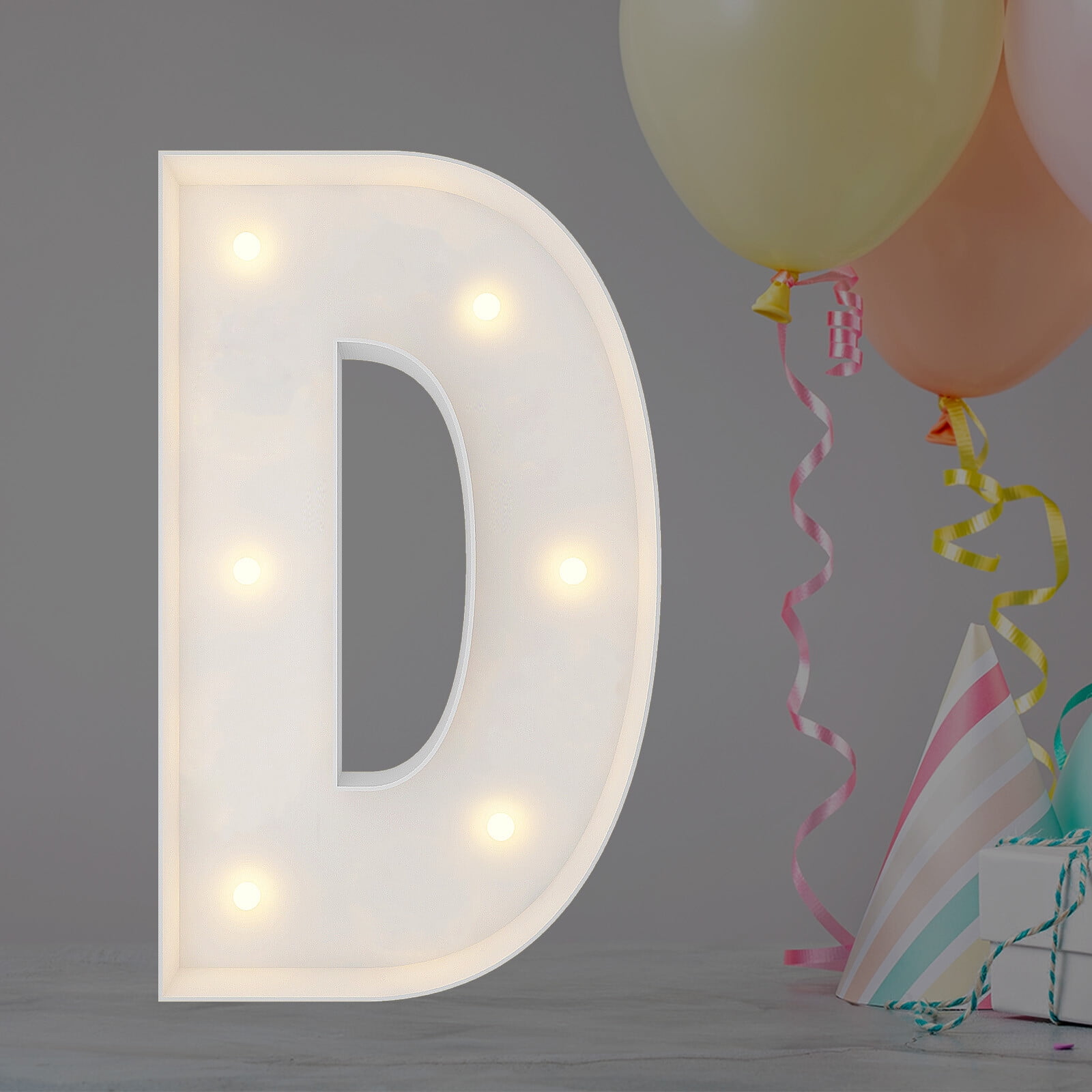 2FT Marquee Light Up Letters, Marquee Letters D, Mosaic Balloon Letters ...