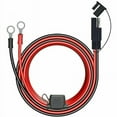 2FT SAE Battery Extension Cable with Quick Disconnect Plug & 15A Fuse ...