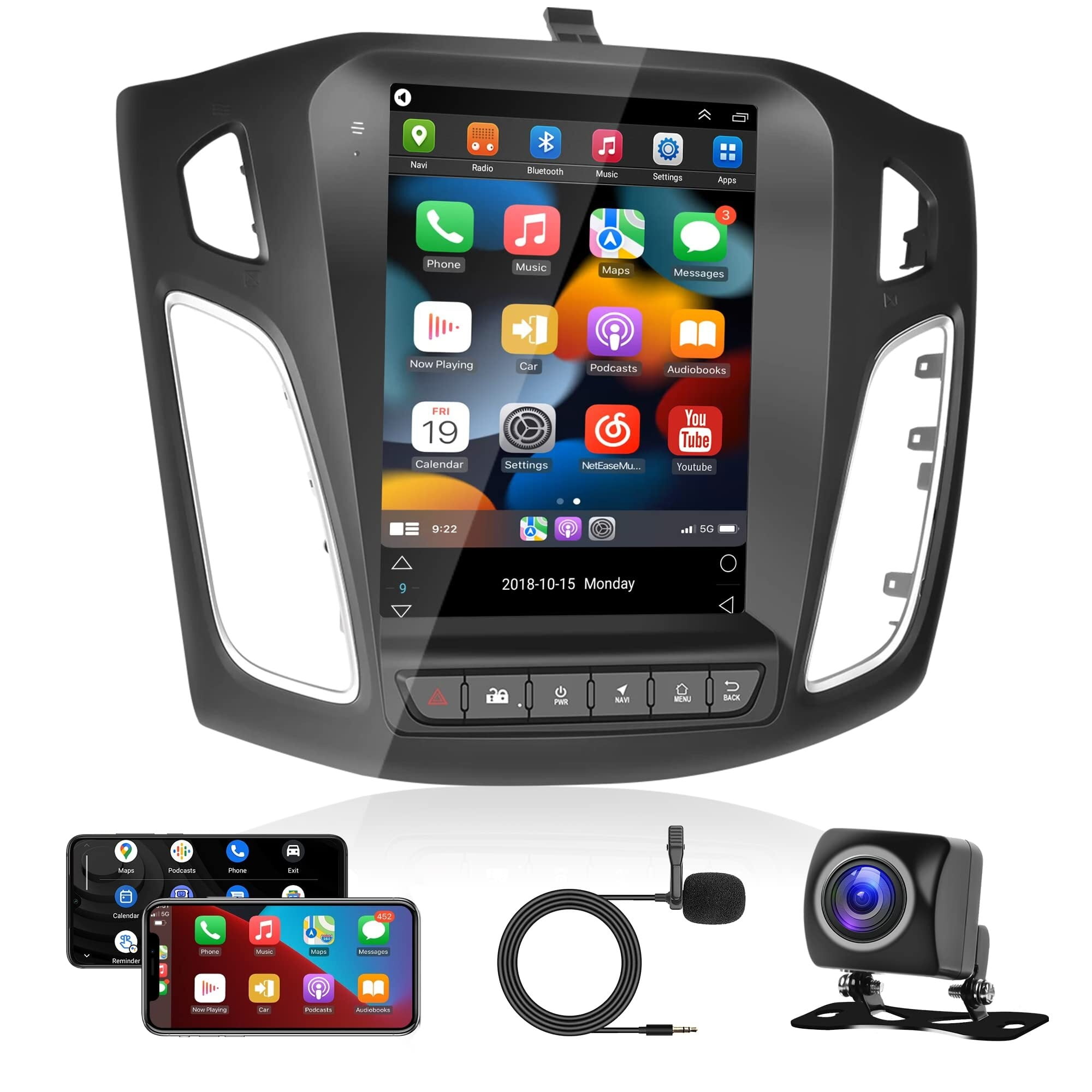 2G 64G Android Car Stereo for Ford Focus 2012-2018 with Carplay, Sovob ...