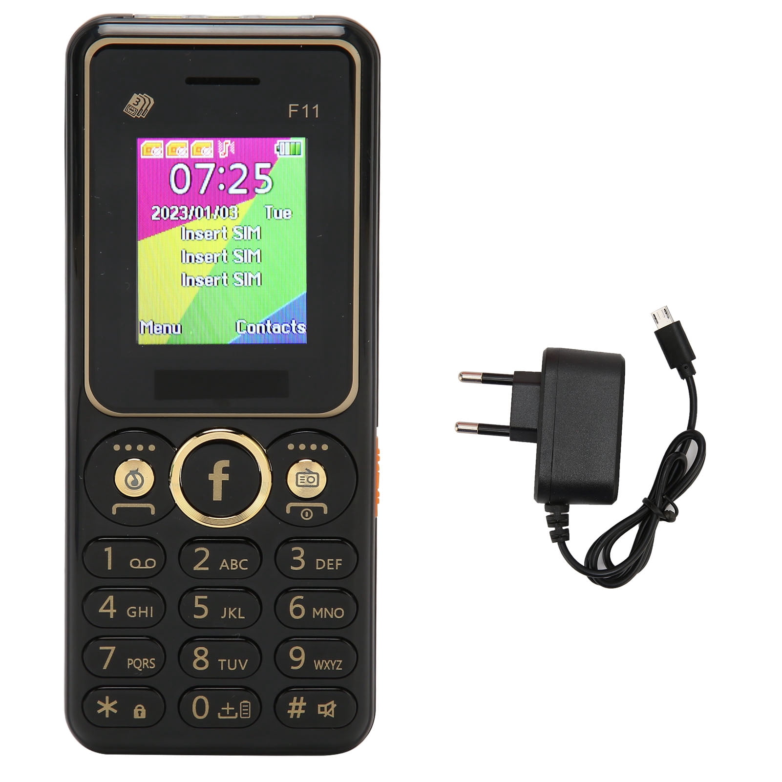 2G GSM Seniors Cell Phone 3 SIM Card 3600mAh Long Battery Life Unlocked ...