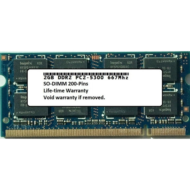 2GB DDR2 PC5300 PC2-5300 SODIMM 667MHz 200-Pin PC2-667 LAPTOP MEMORY RAM NEW - Walmart Business ...