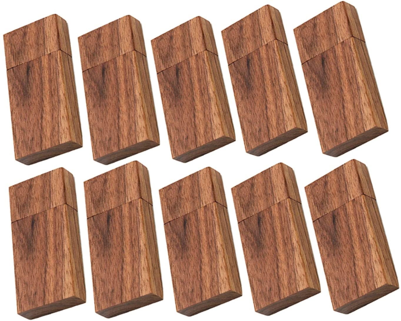 2GB Flash Drive 10 Pack, Walnut Wood Flash Drives USB 2.0 Thumb Drives ...