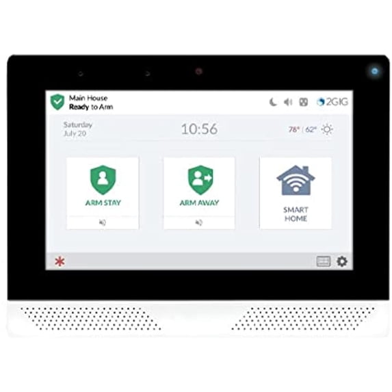 2GIG EDG-RK Remote Keypad for 2GIG EDGE Panel, Wi-Fi Connected Touch ...