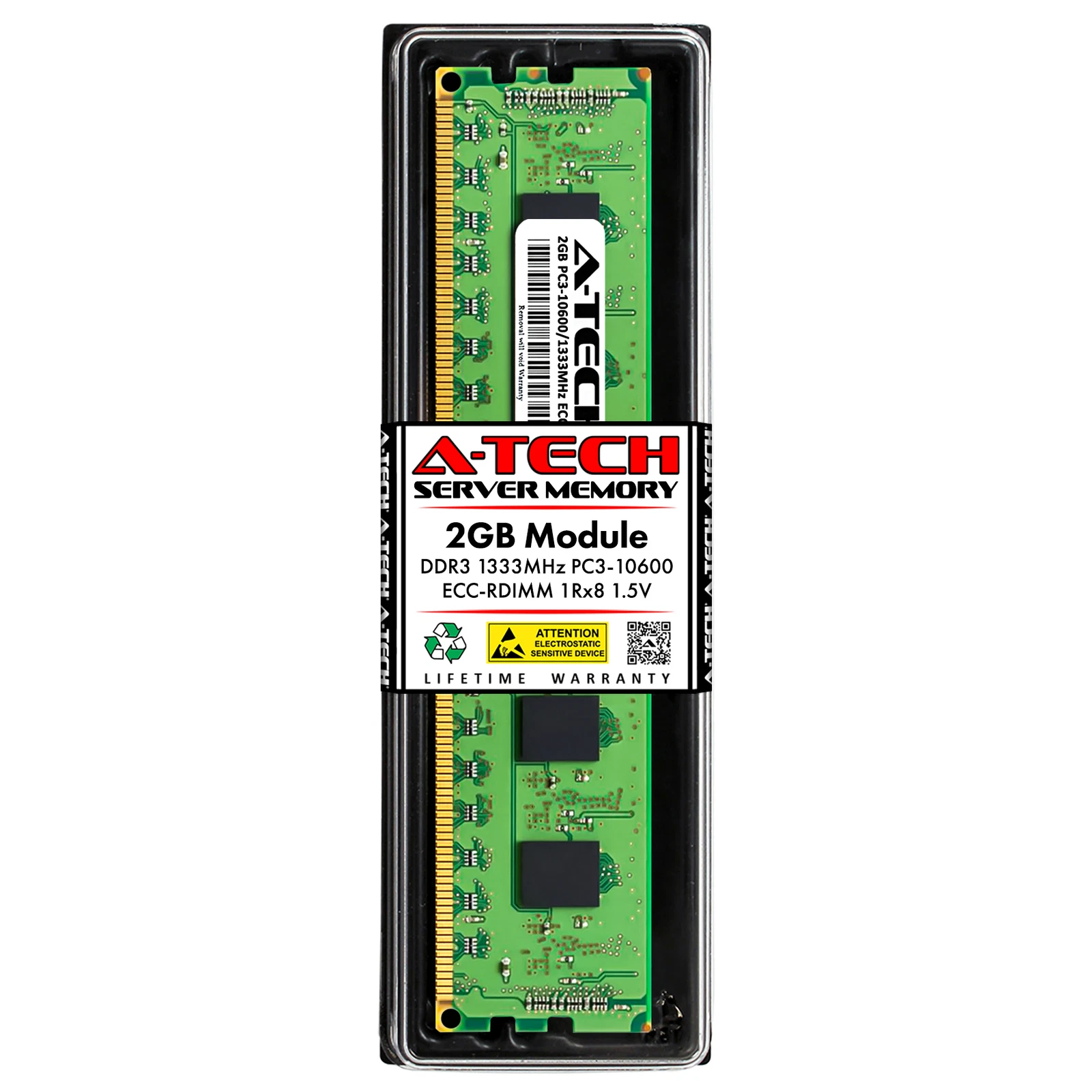 2Gb 1Rx8 Pc3-10600R Ecc Reg Rdimm (Ibm 44T1594 Equivalent) Server ...