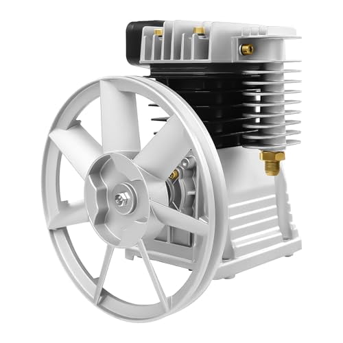 2HP Air Compressor Pump, 1.5KW Twin Cylinder Air Compressor Pump Head ...