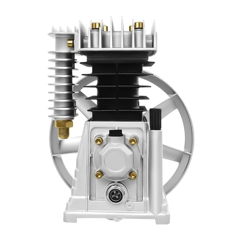 2HP Air Compressor Pump, 1.5KW Twin Cylinder Air Compressor Pump Head ...