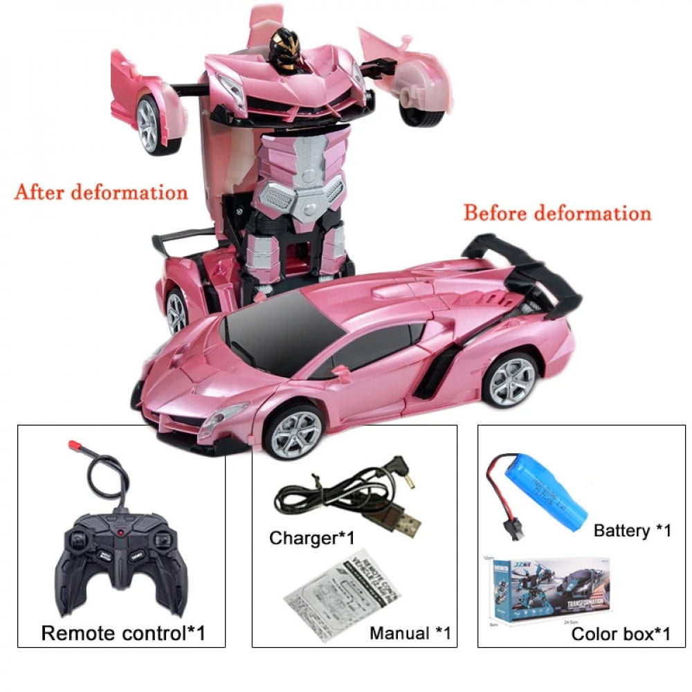 2IN1 Electric RC Car Transformation Robots One-key Deformation Car ...