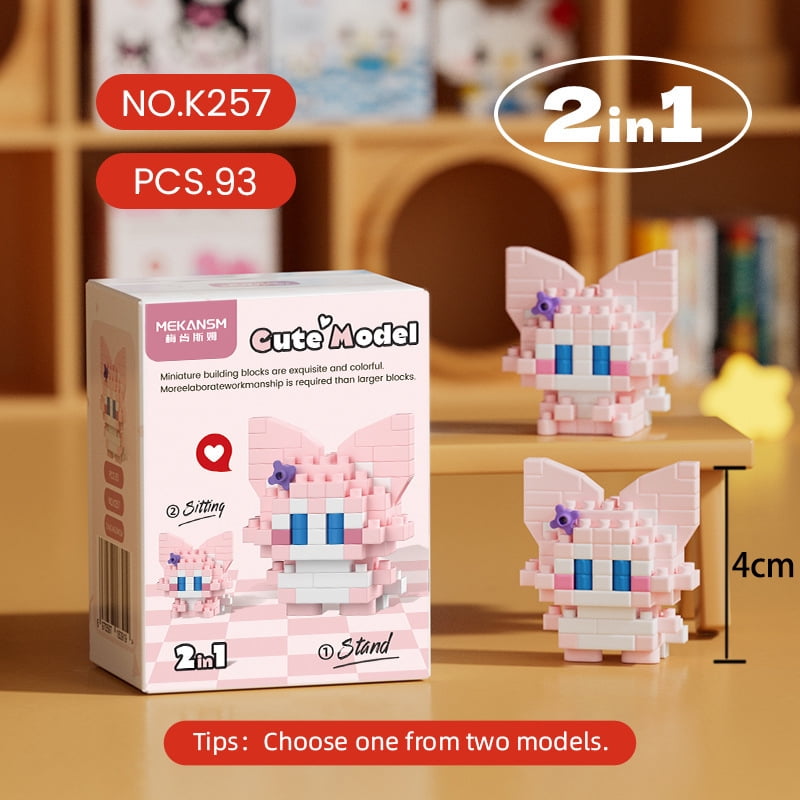 2IN1 Sanrio Building Blocks Hello Kitty Lega Blocks Melody Cartoon ...