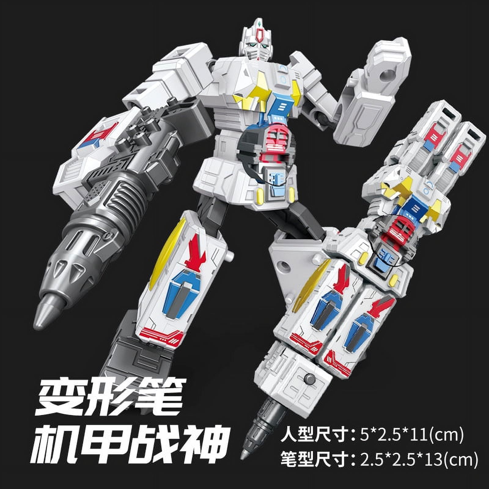 2IN1 Transformation Robot Pen Toy Deformable Ballpoint Pen Rotary Joint ...