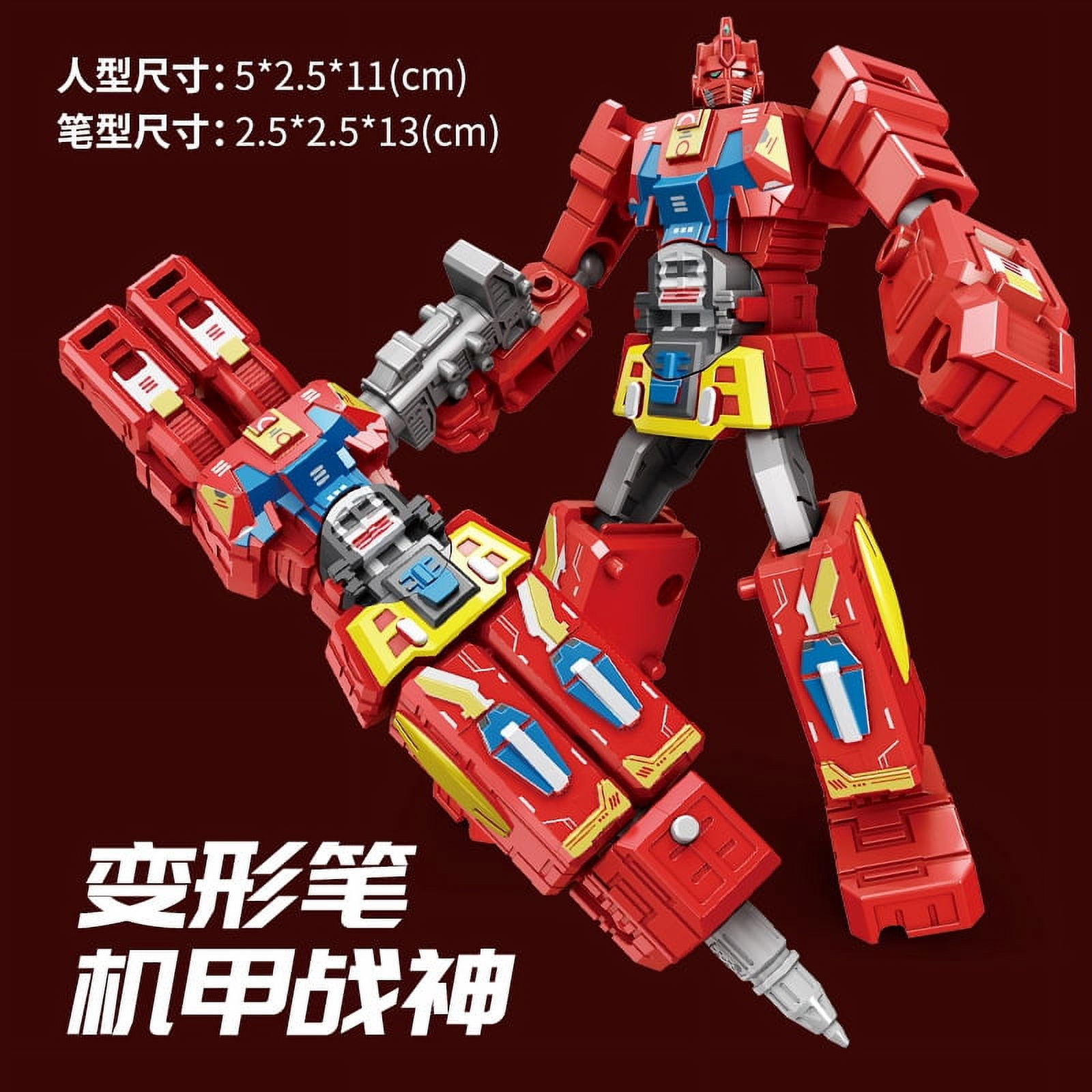 2IN1 Transformation Robot Pen Toy Deformable Ballpoint Pen Rotary Joint ...