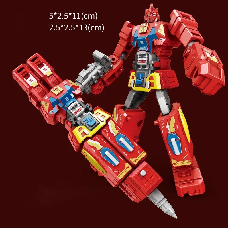 2IN1 Transformation Robot Toy Deformable Ballpoint Pen Rotary Joint ...
