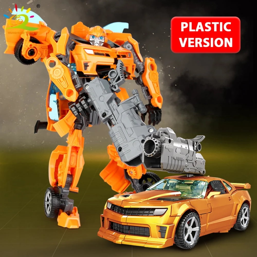 2IN1 Transformation Toys Robot Car Alloy Plastic Movie Anime Action ...