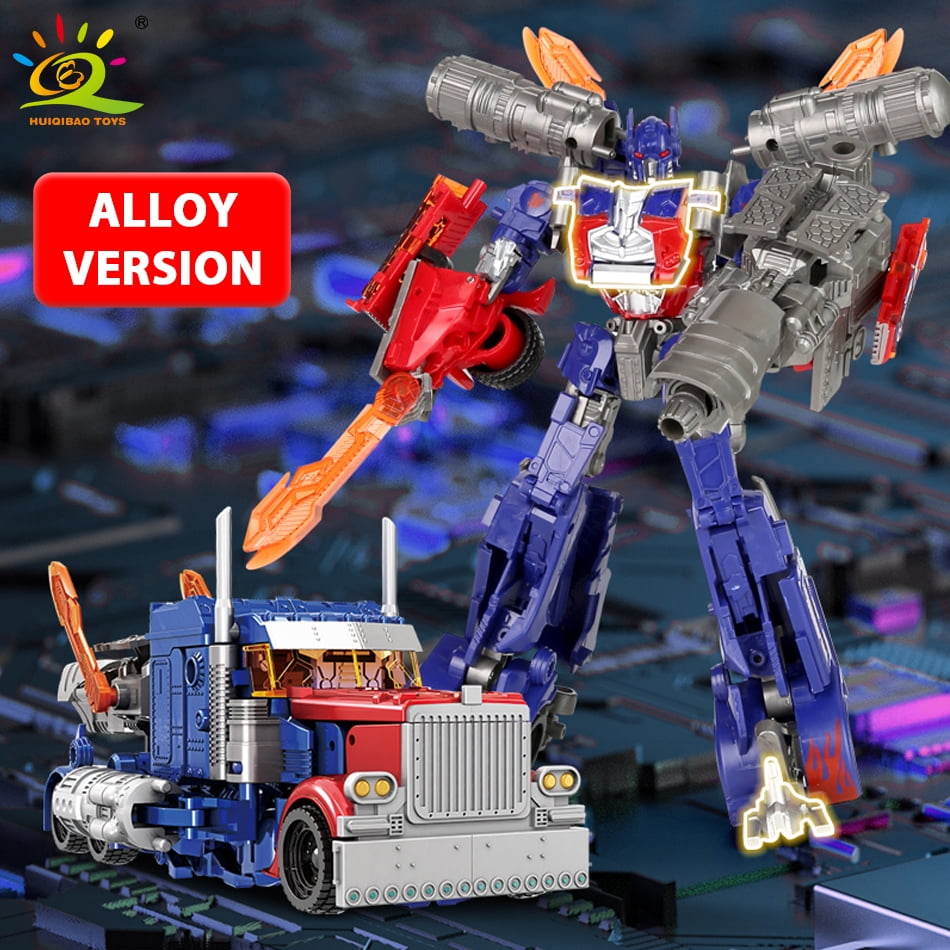 2IN1 Transformation Toys Robot Car Alloy Plastic Movie Anime Action ...