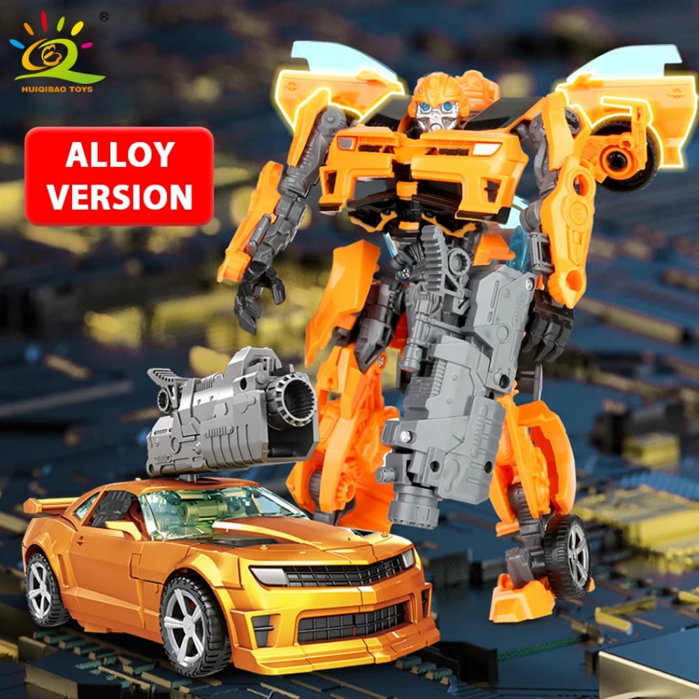 2IN1 Transformation Toys Robot Car Alloy Plastic Movie Anime Action ...