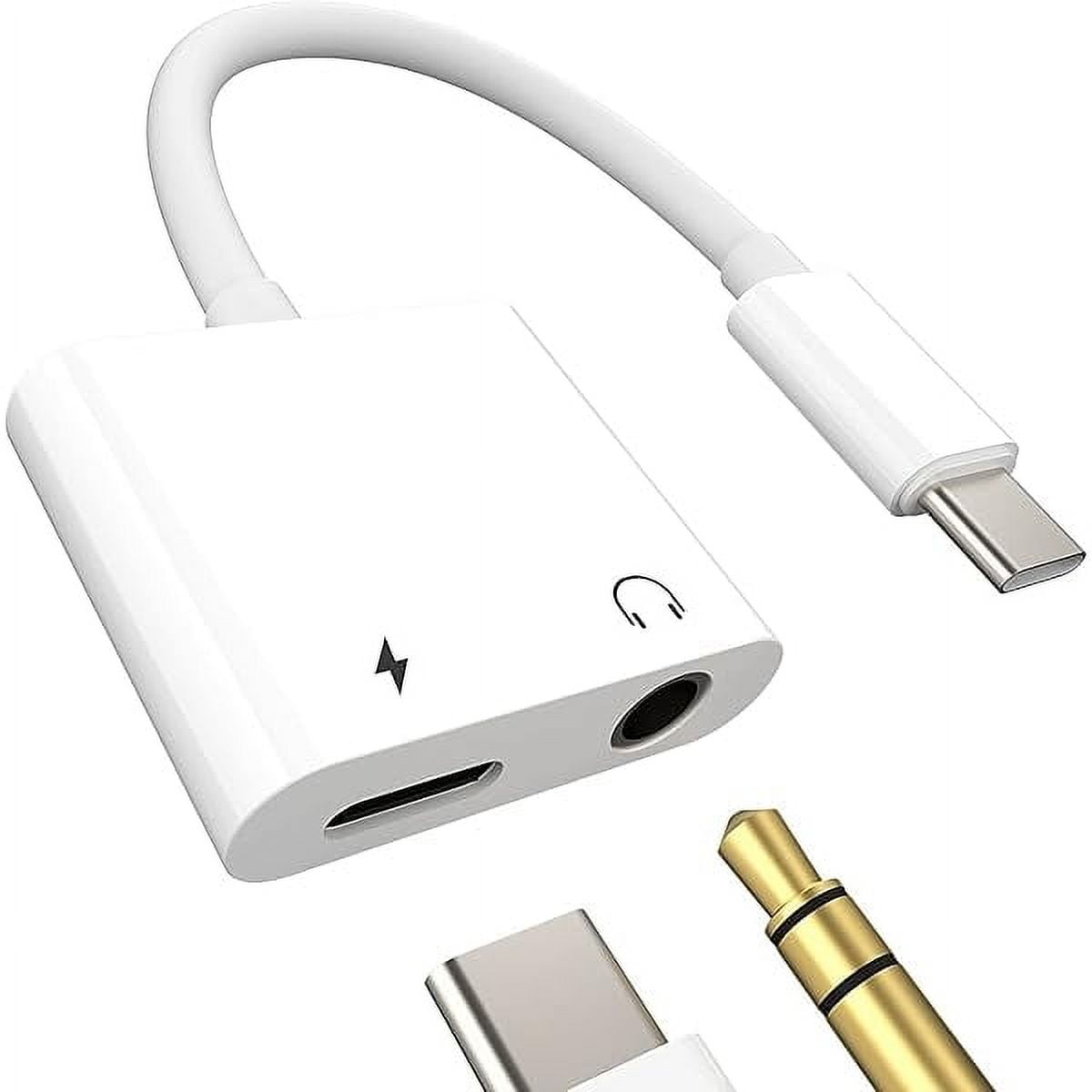 2IN1 USB-C to 3.5mm Headphone Jack Adapter, 30W PD Fast Charging ...