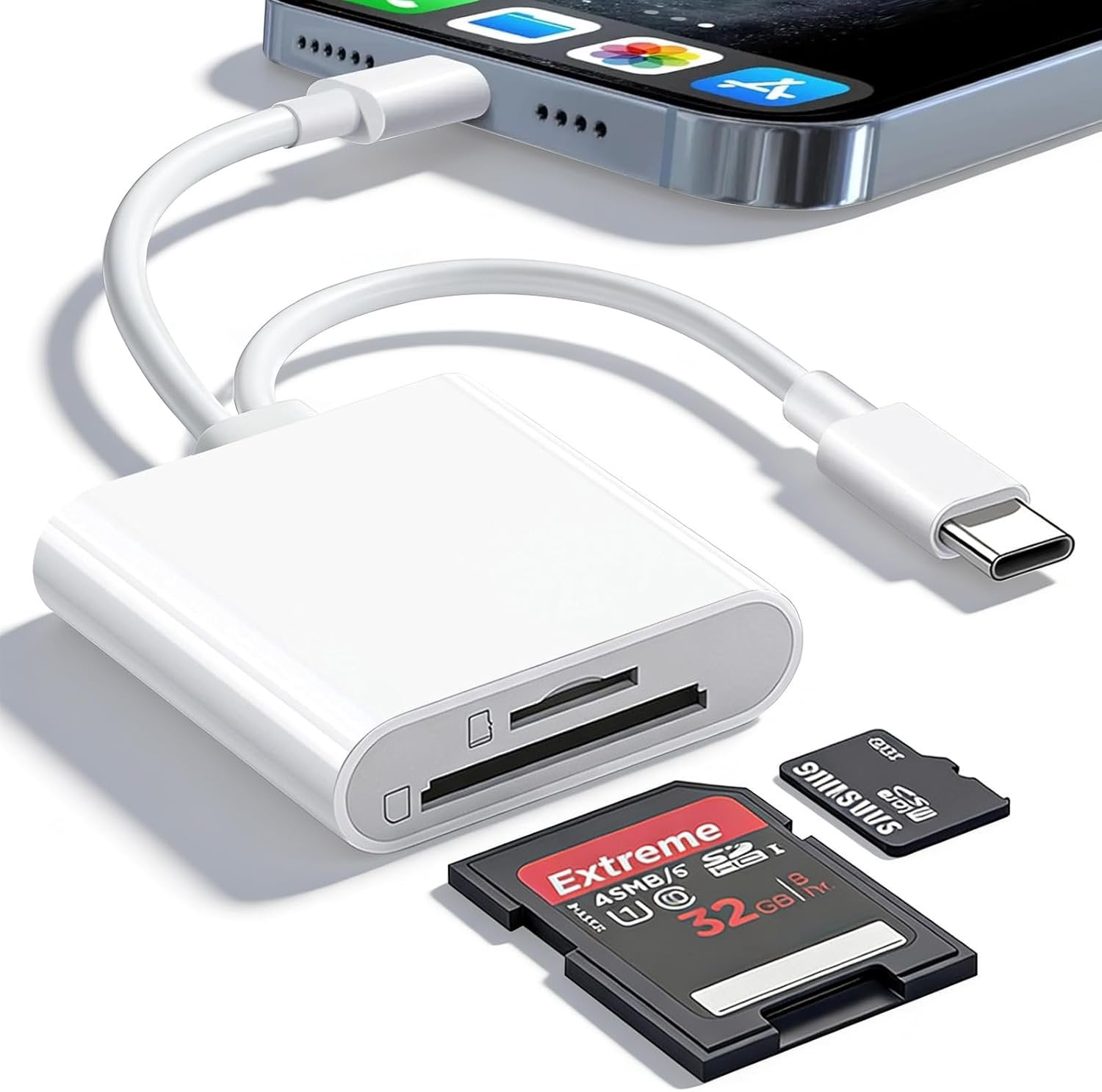 2IN2 SD Card Reader,USB C SD Card Reader for ,USB-C/L -Slot SD Card ...