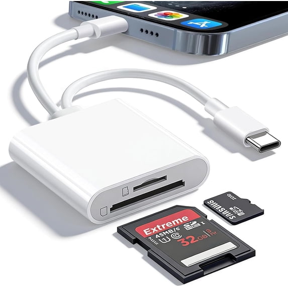 2IN2 SD Card Reader,USB C SD Card Reader for ,USB-C/L -Slot SD Card ...