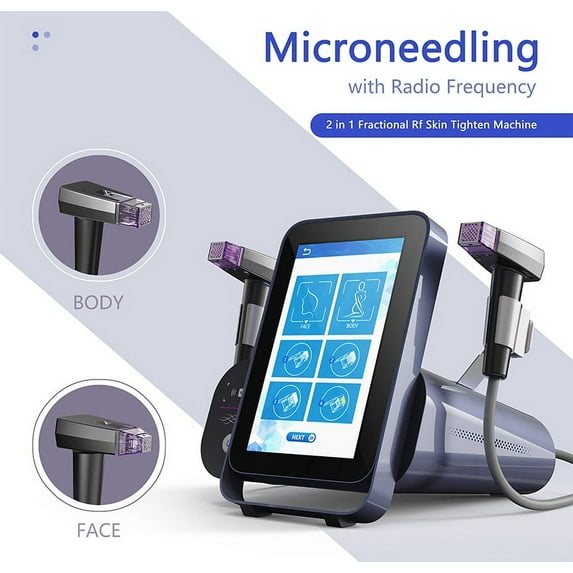 2In1 Morpheus 8 Fractional Facial Skin Lifting Machine RF Skin Tighten ...
