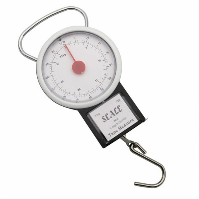 2in1 Portable Fishing Fishing Scale with Tape Measure Mechanical ...