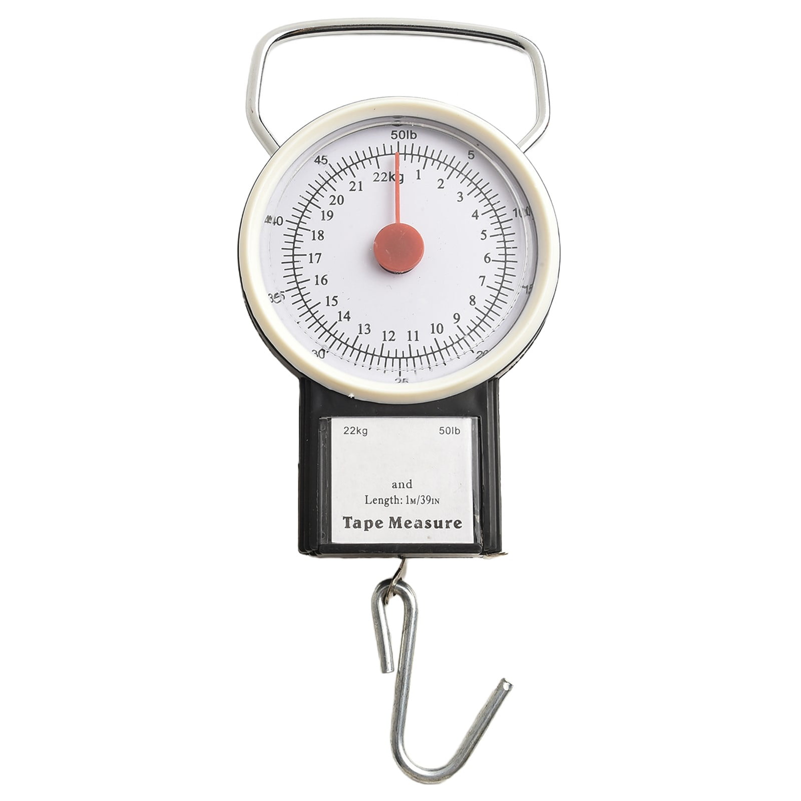 2In1 Portable Fishing Scale With Tape Measure Mechanical Hanging Scale ...