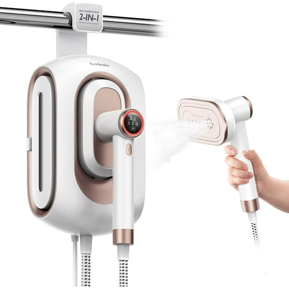 2In1 Pro Steam Station Iron, 1550W Turbocharged for Clothes, 3-Level ...