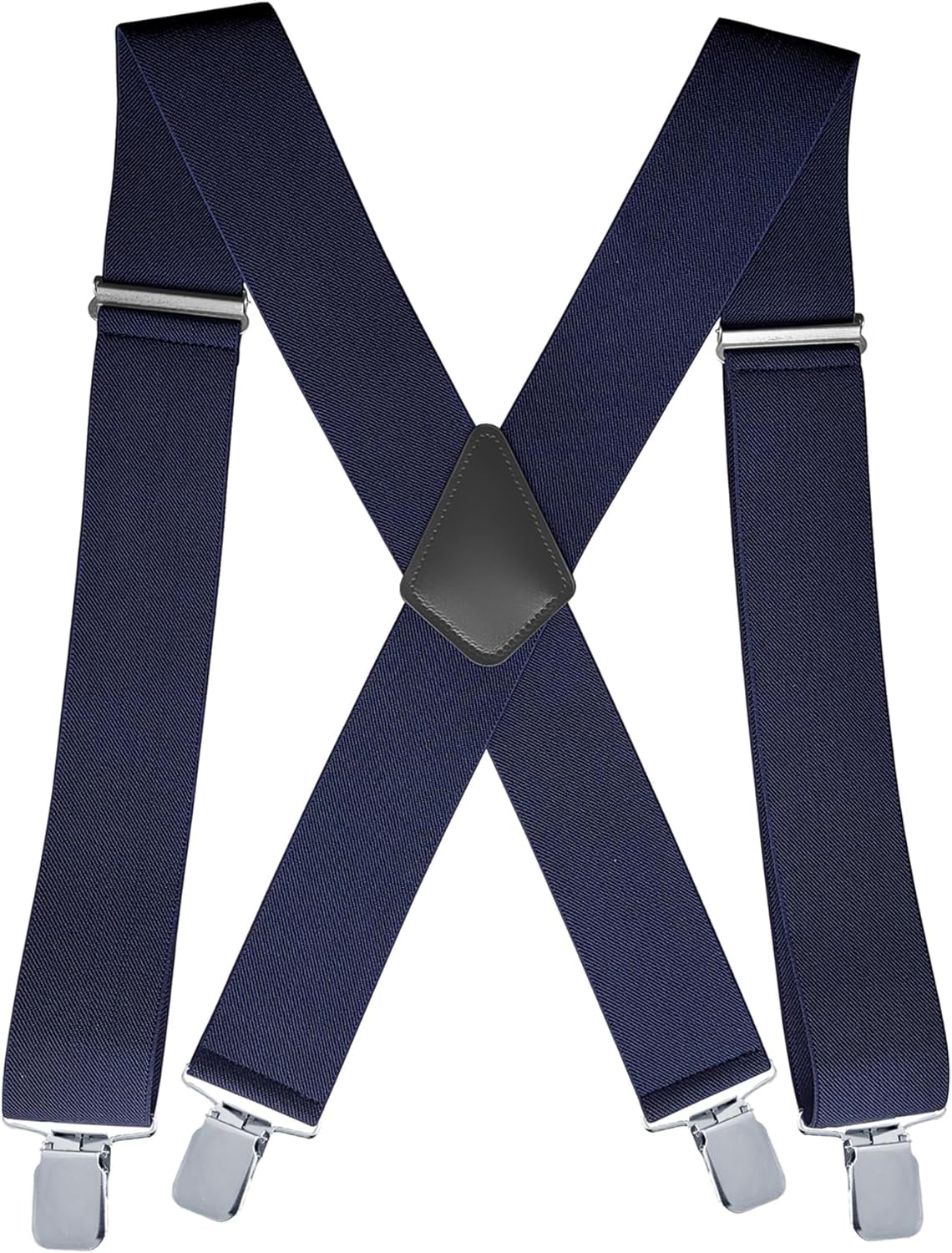 2Inch Men's Heavy Duty Suspenders with Strong Clips Adjustable X-Back ...