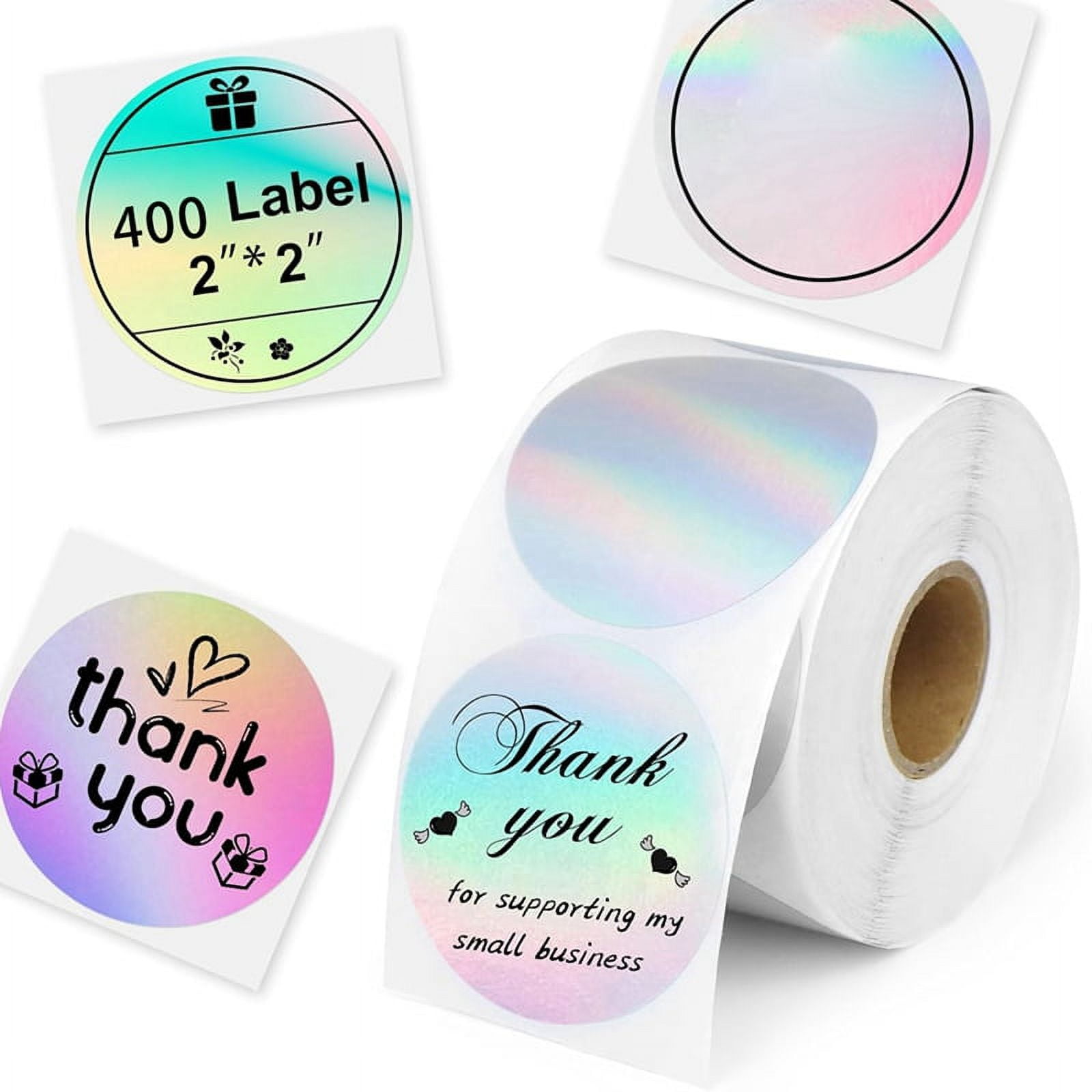 2Inch Thermal Labels, 400 Pcs Round Self-Adhesive Direct Thermal ...