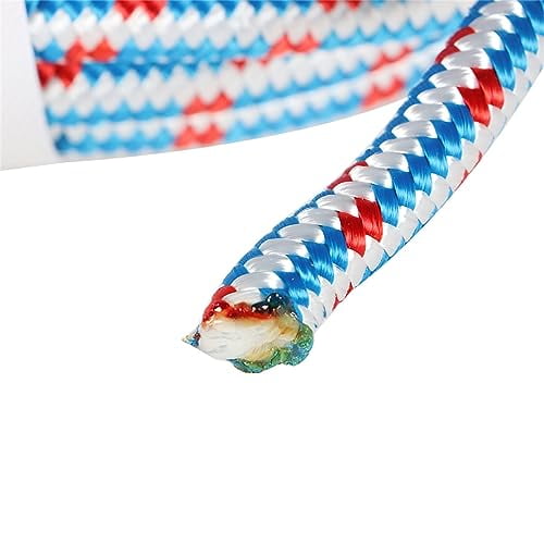 /2Inch x 150FT Arborist 16 Strand Braided Polyester Rope Tree Rope Blue ...