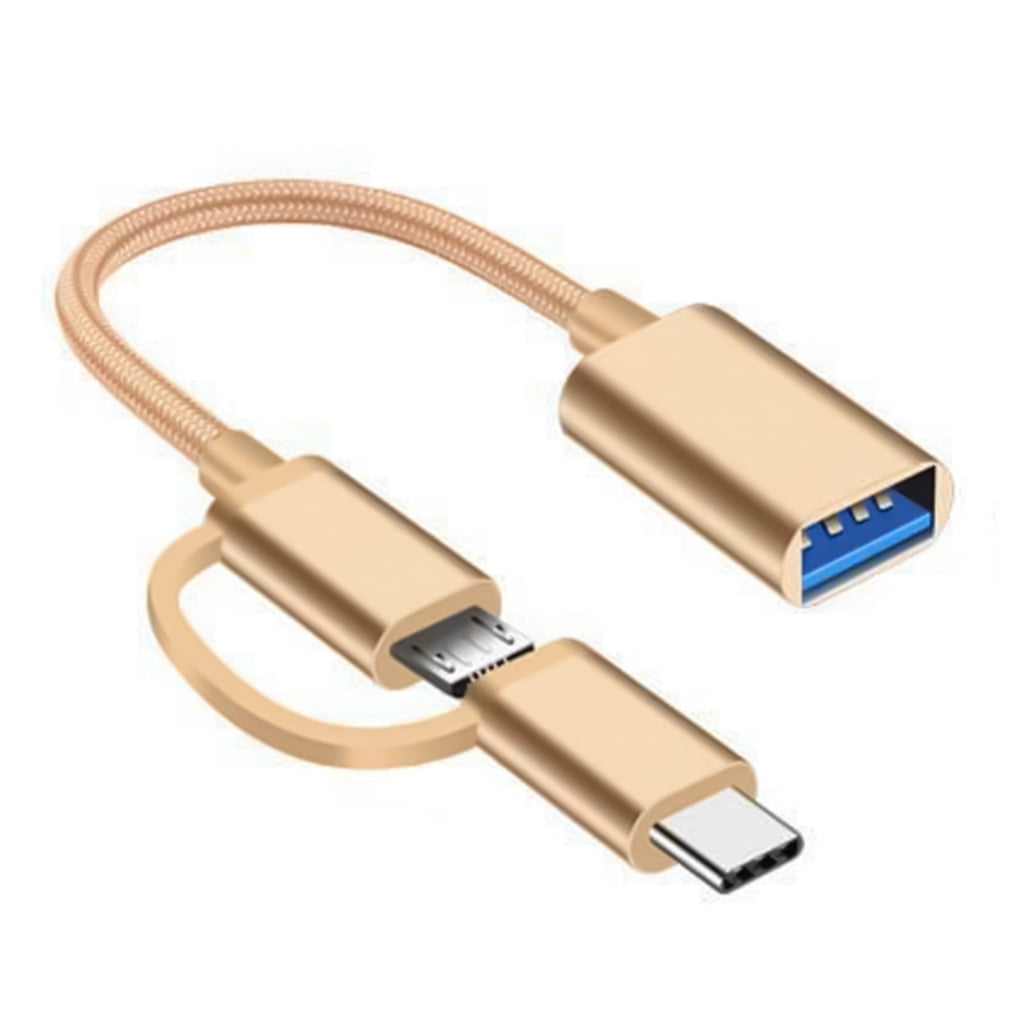 2Interface USB C/Small USB to USB Adapter Cable For Small USB/ Type C ...