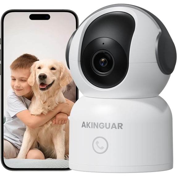 2K 3MP Indoor Security Camera, 5GHz/2.4GHz WiFi Camera, Security Camera ...