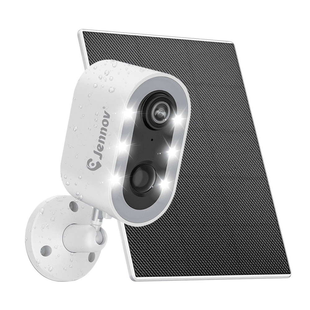 2K 3MP Solar Panel Security Cameras Wireless Outdoor, Battery Powered ...