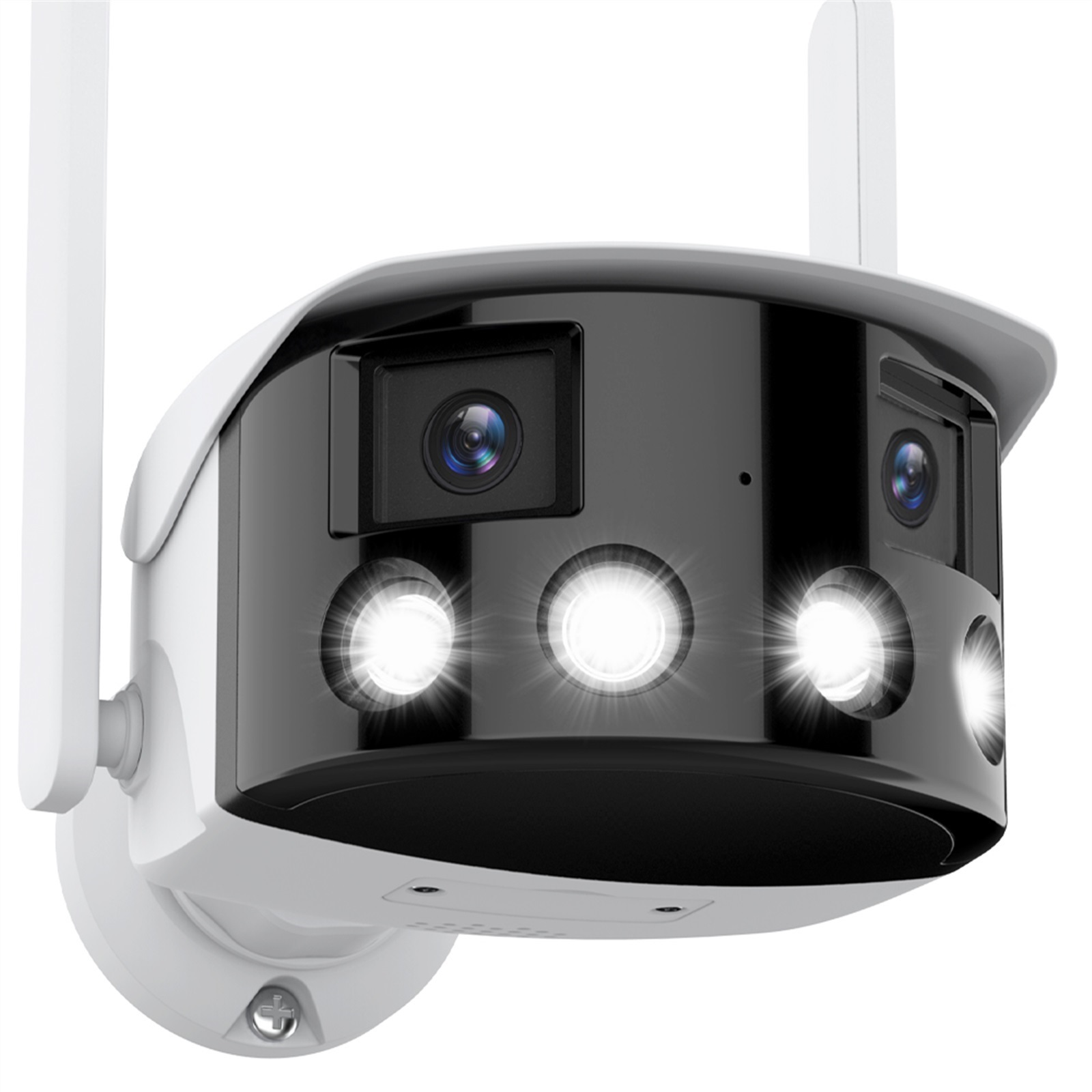 2K 4MP Dual Lens Panoramic Fixed Camera 180° Wide Viewing Angle Outdoor ...