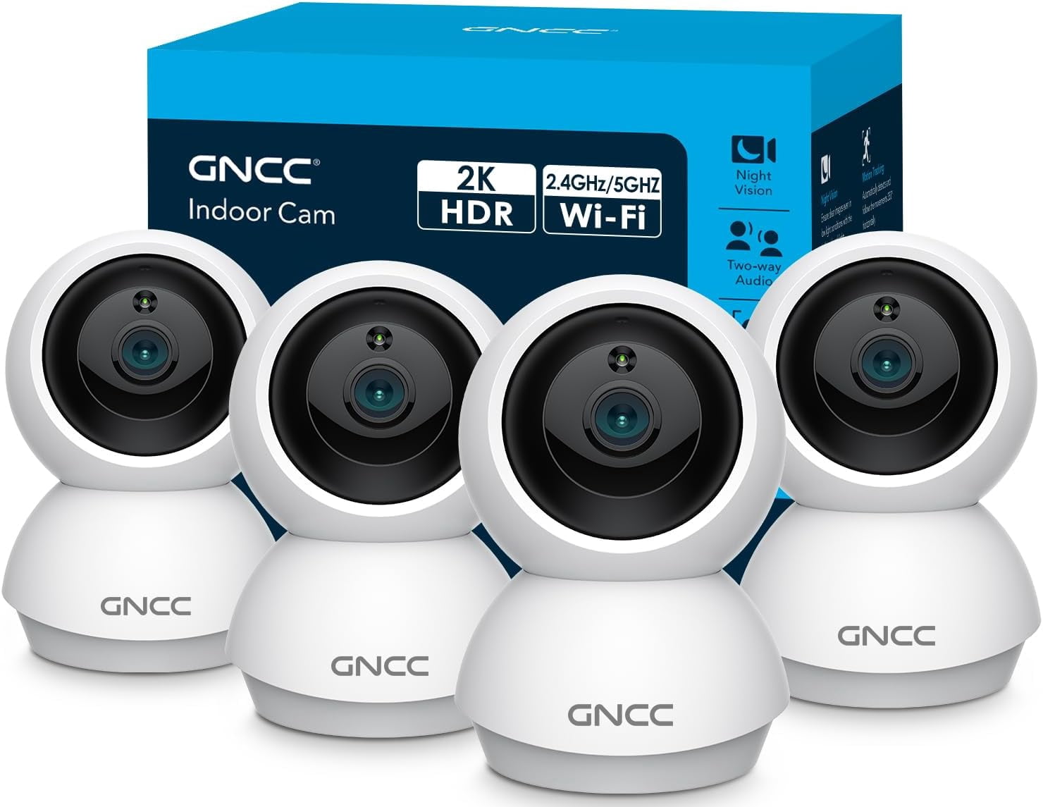 2K Cameras for Home Security-2.4/5Ghz WiFi Indoor Camera with 360 ...