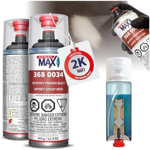 2K Epoxy Primer Black | 2K Primer Automotive | Epoxy Spray Paint for ...