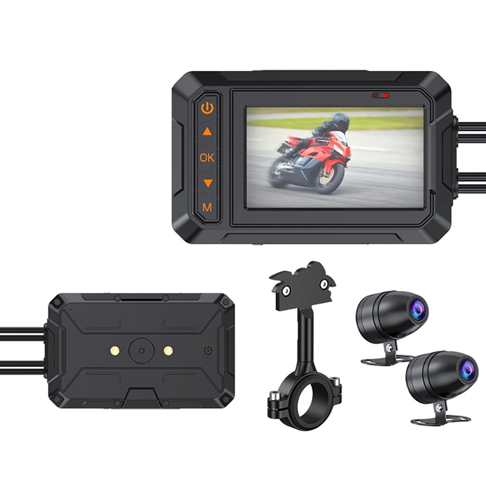2K Motorcycle Dash Cam – Bigcan Dual IMX335 Front and Rear Cameras with ...