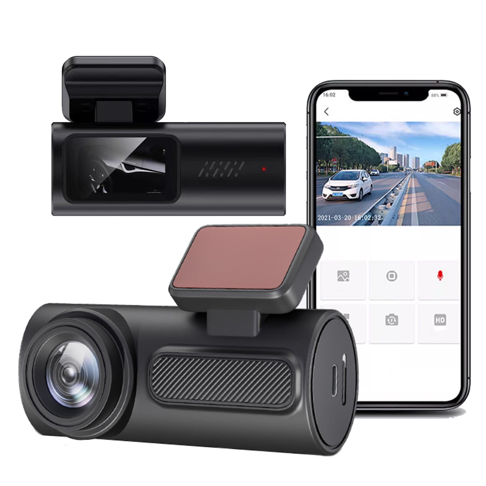2K Screen Car Driving Recorder, Wide Angle Lens, Loop Recording ...