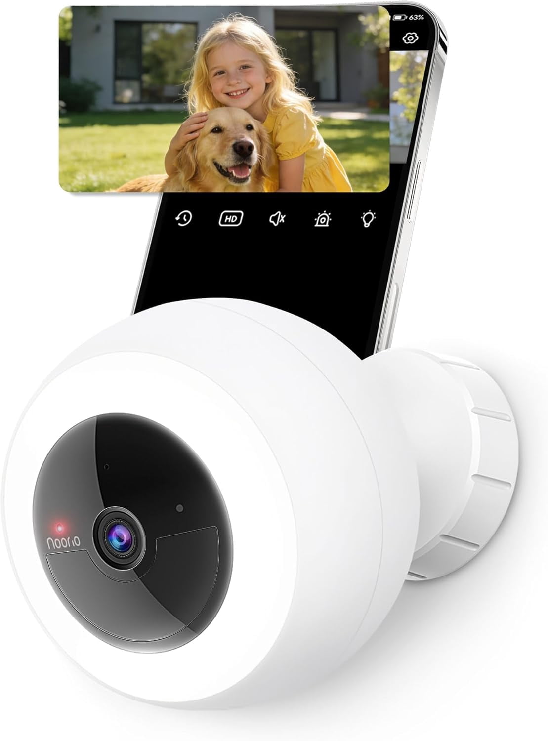2K Security Cameras Wireless Outdoor, 12600mAh Battery-Powered Solar ...