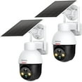 2K Solar Security Camera 360° View, DEKCO WIFI Wireless Outdoor Camera ...