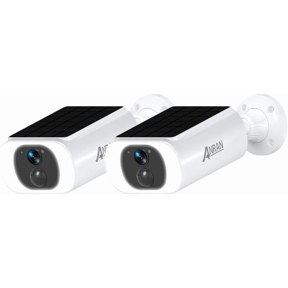 2K Solar Security Camera Wireless Outdoor, Forever Power with Built-in ...