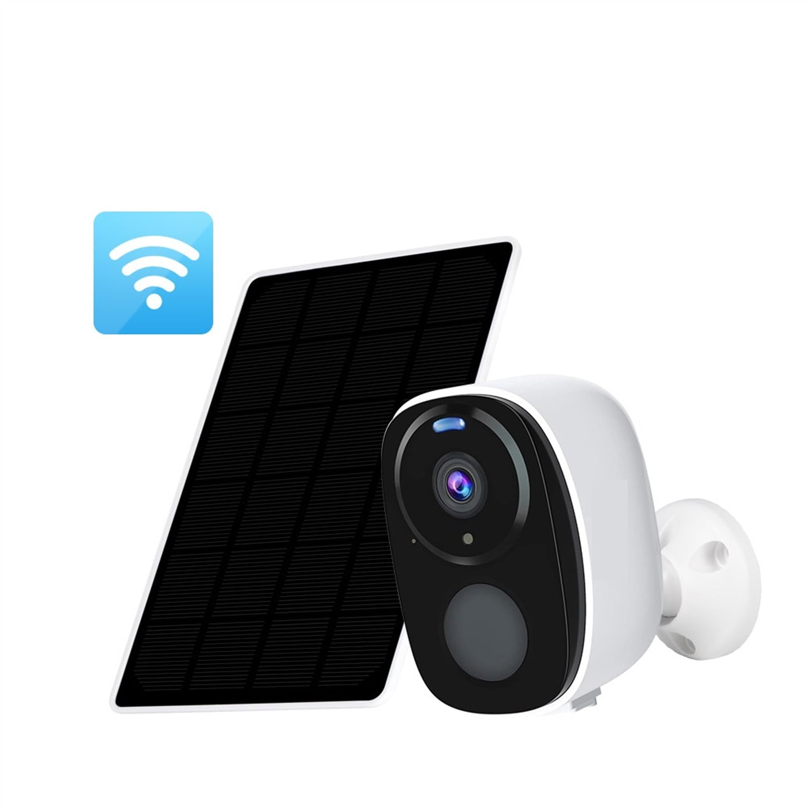 2K UHD Solar Security Camera 2.4 Outdoor PIR Detection 2-Way Audio ...